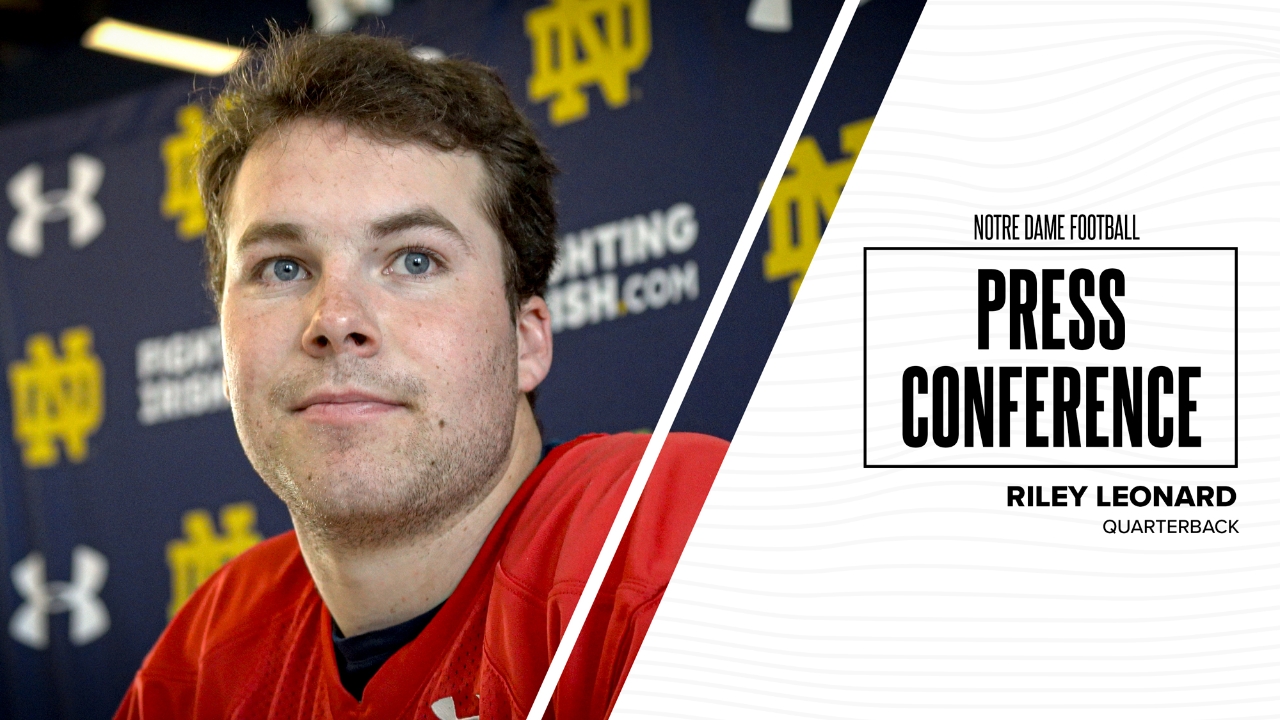 Video | QB Riley Leonard on Health and Notre Dame Culture | Irish ...