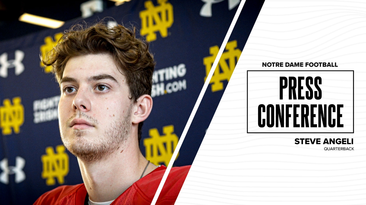Video | QB Steve Angeli on Learning New Notre Dame Offense, WR Rapport ...