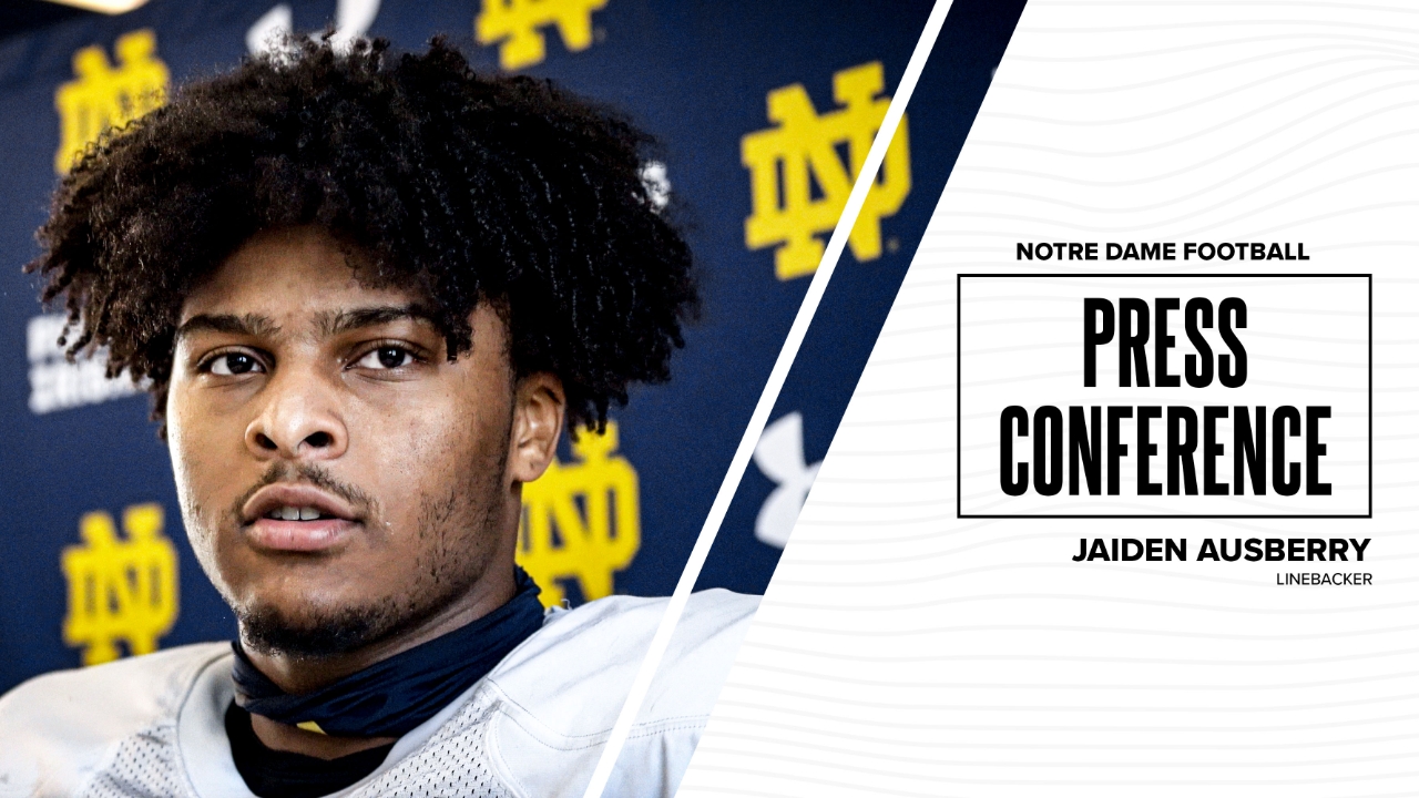 Video | LB Jaiden Ausberry on Second Notre Dame Spring, S&C & Max ...