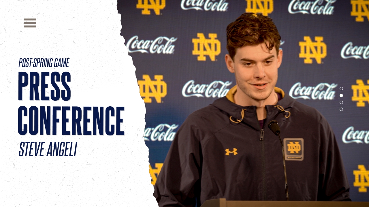 Video | Notre Dame QB Steve Angeli Post-Spring Game | Irish Sports Daily