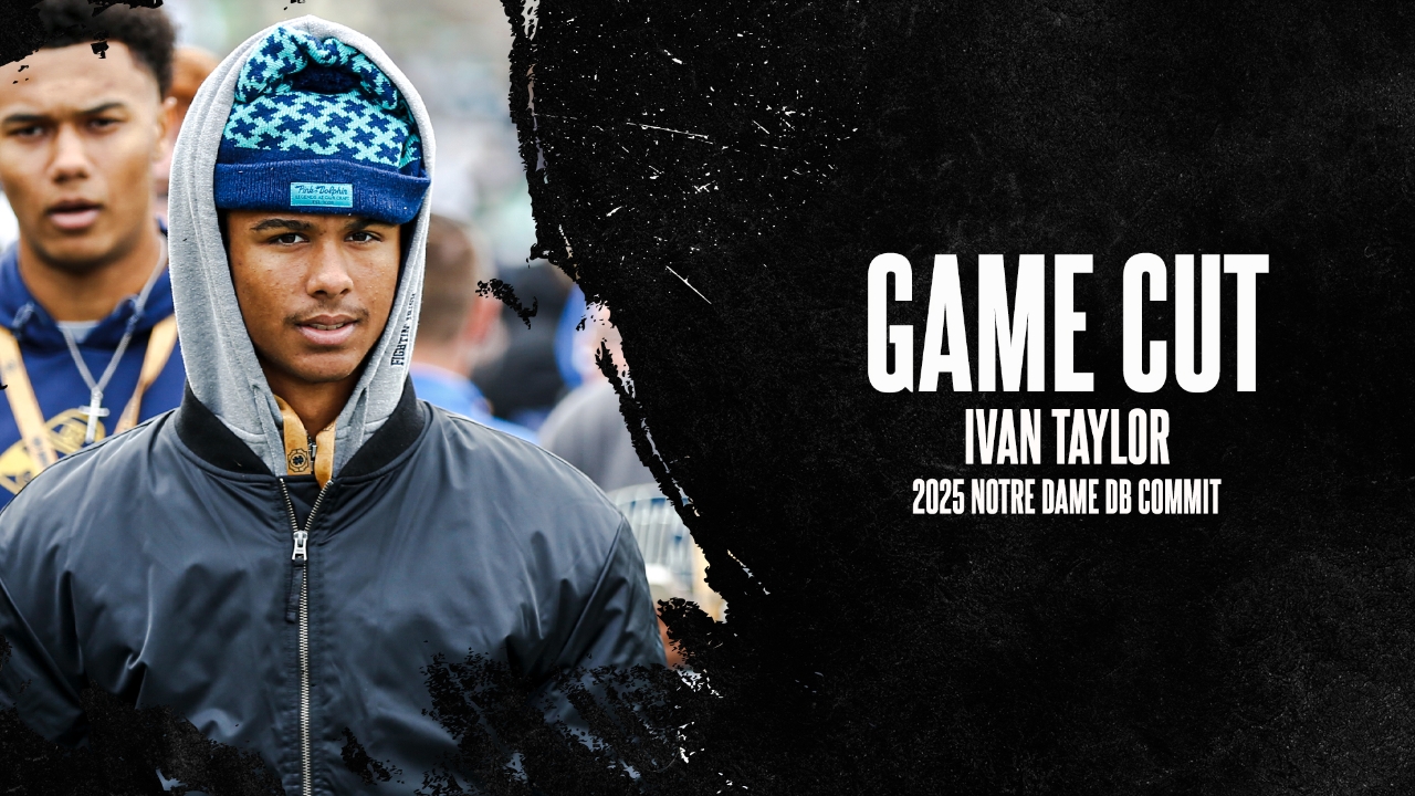 Game Cut | 2025 Notre Dame DB Commit Ivan Taylor Spring Game | Irish ...