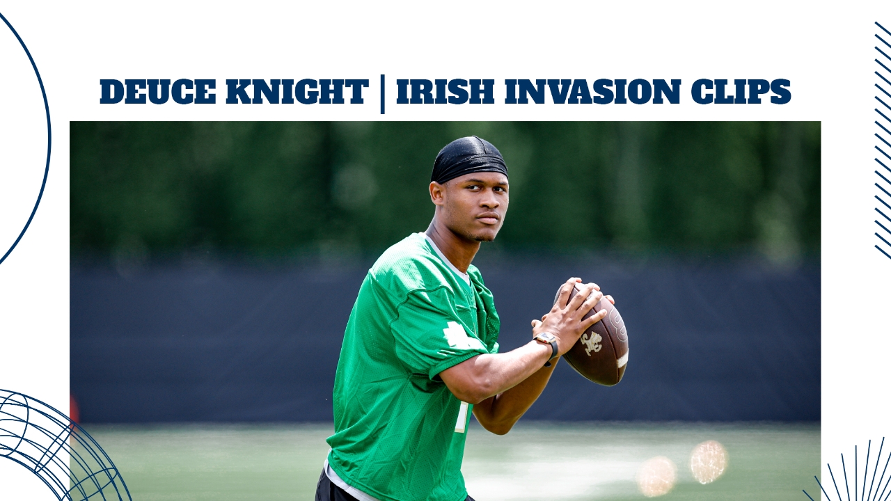 Video | 2025 Notre Dame QB Commit Deuce Knight Irish Invasion Clips ...
