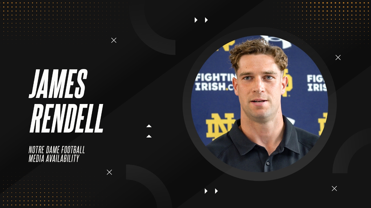 Video | Notre Dame P James Rendell on Transition to America, College ...