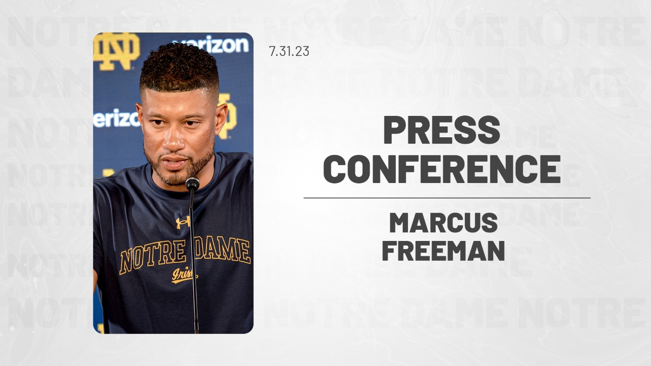 Video | Notre Dame HC Marcus Freeman on Notre Dame Offense, Aamil Wagner, Adon Shuler | Irish ...