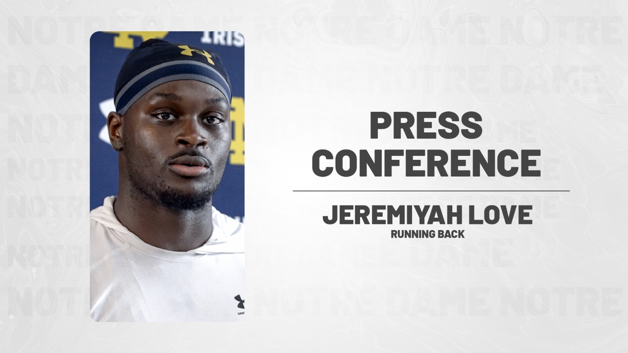 Video | Notre Dame RB Jeremiyah Love Focused on Making Explosive Plays ...