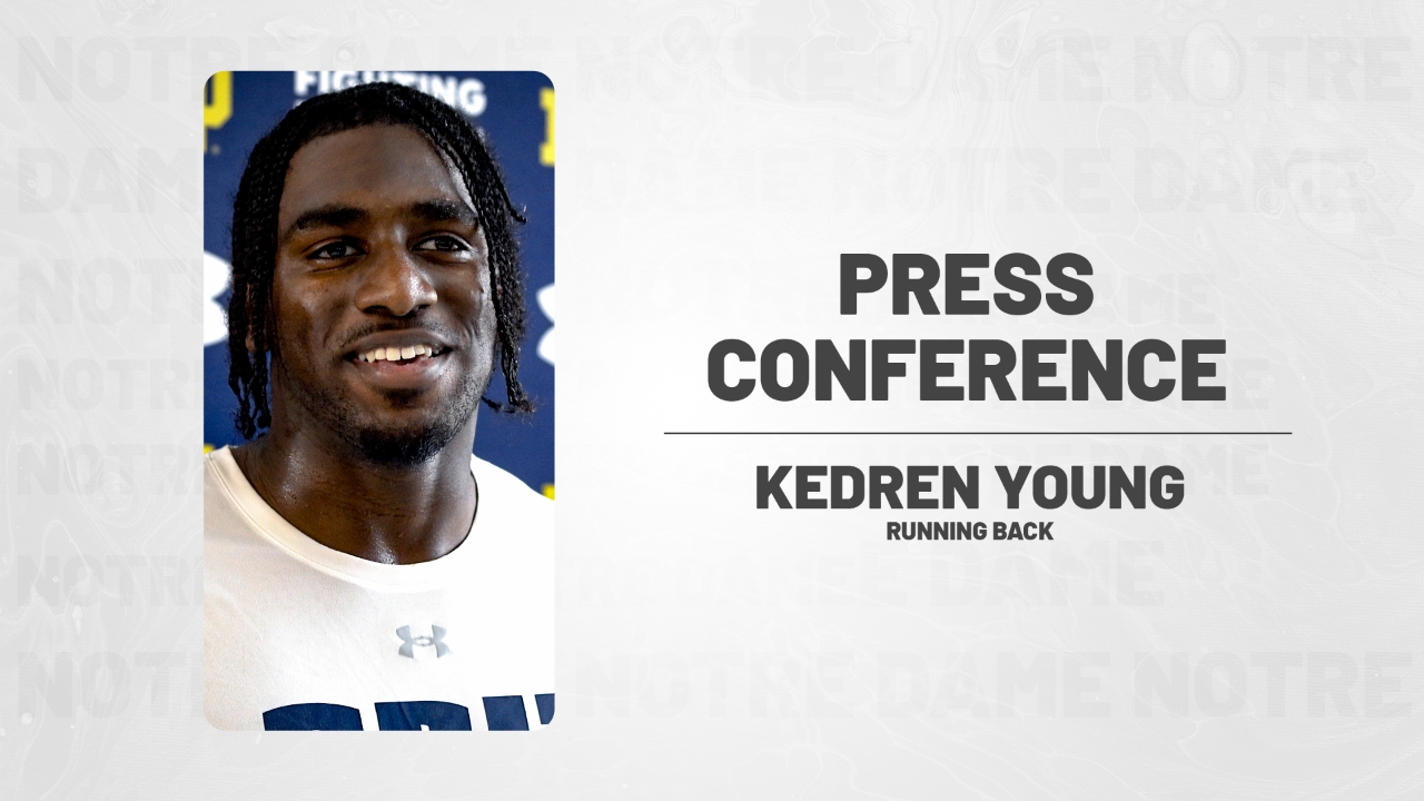 Video | Notre Dame RB Kedren Young on Being Back in the Mix, Earning Trust | Irish Sports Daily