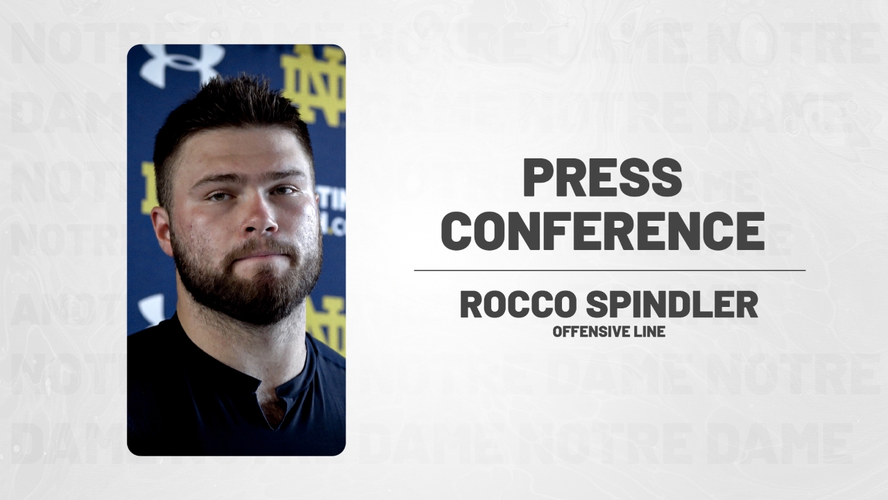 Video | Notre Dame OL Rocco Spindler on Mindset in 2024, Loren Landow ...