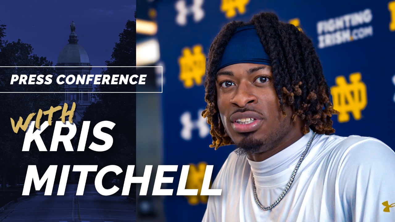 Video | Notre Dame WR Kris Mitchell on Comfort in Offense, Riley ...
