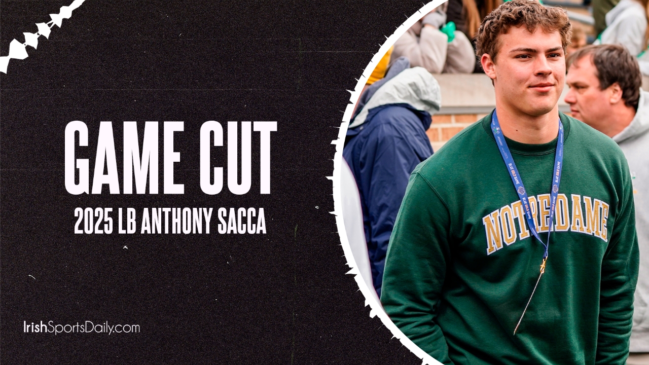 Game Cut | 2025 Notre Dame LB Signee Anthony Sacca (State Title) vs. Central Catholic | Irish ...