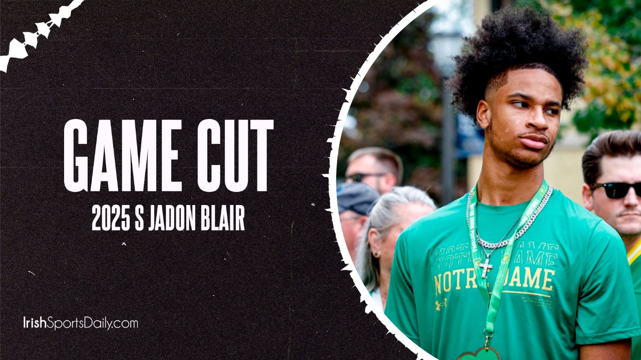 Game Cut | 2025 Notre Dame S Commit Jadon Blair vs. Davie | Irish ...