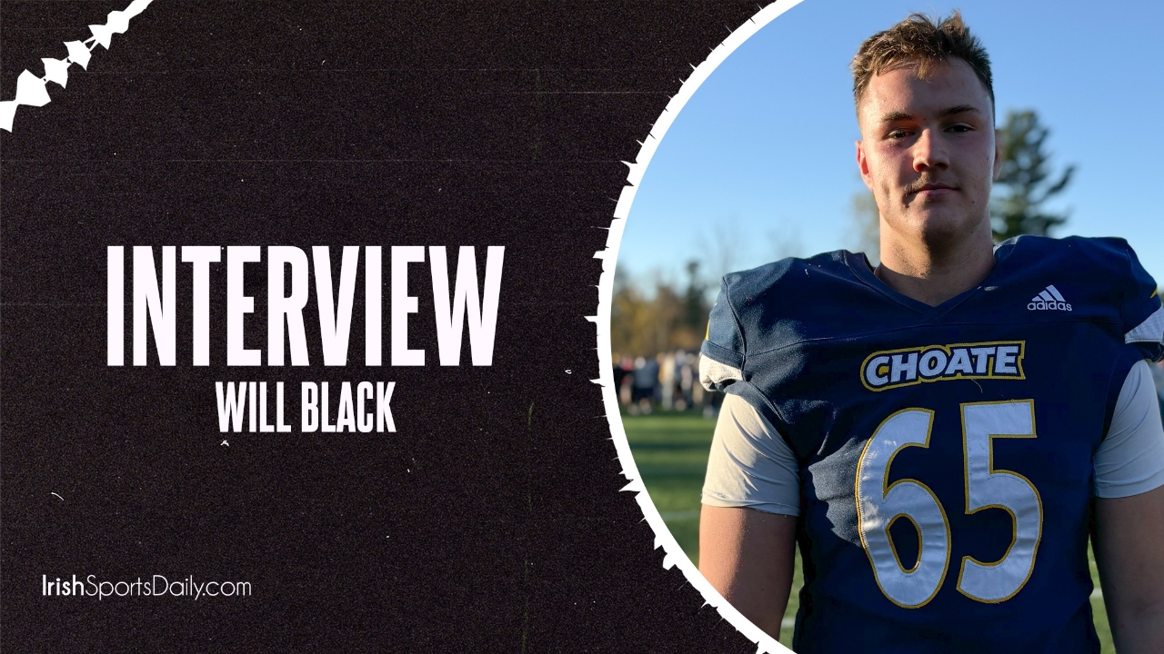 Video Interview | 2025 Notre Dame OL Commit Will Black | Irish Sports Daily