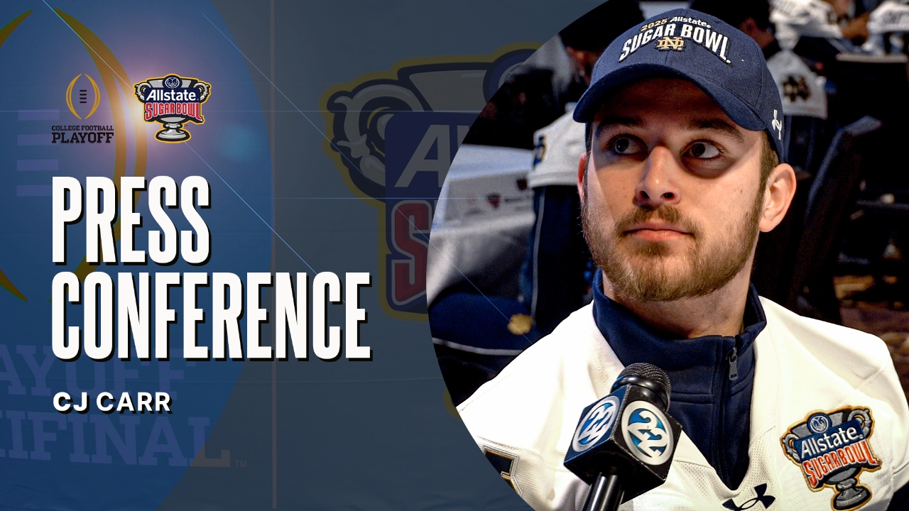 Video | Notre Dame QB CJ Carr on Freshman Year and Health | Irish ...