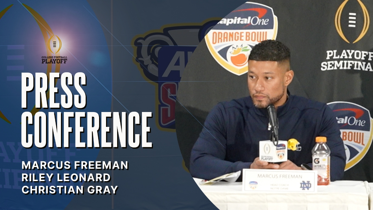 Video | Marcus Freeman, Riley Leonard and Christian Gray Post-Orange ...