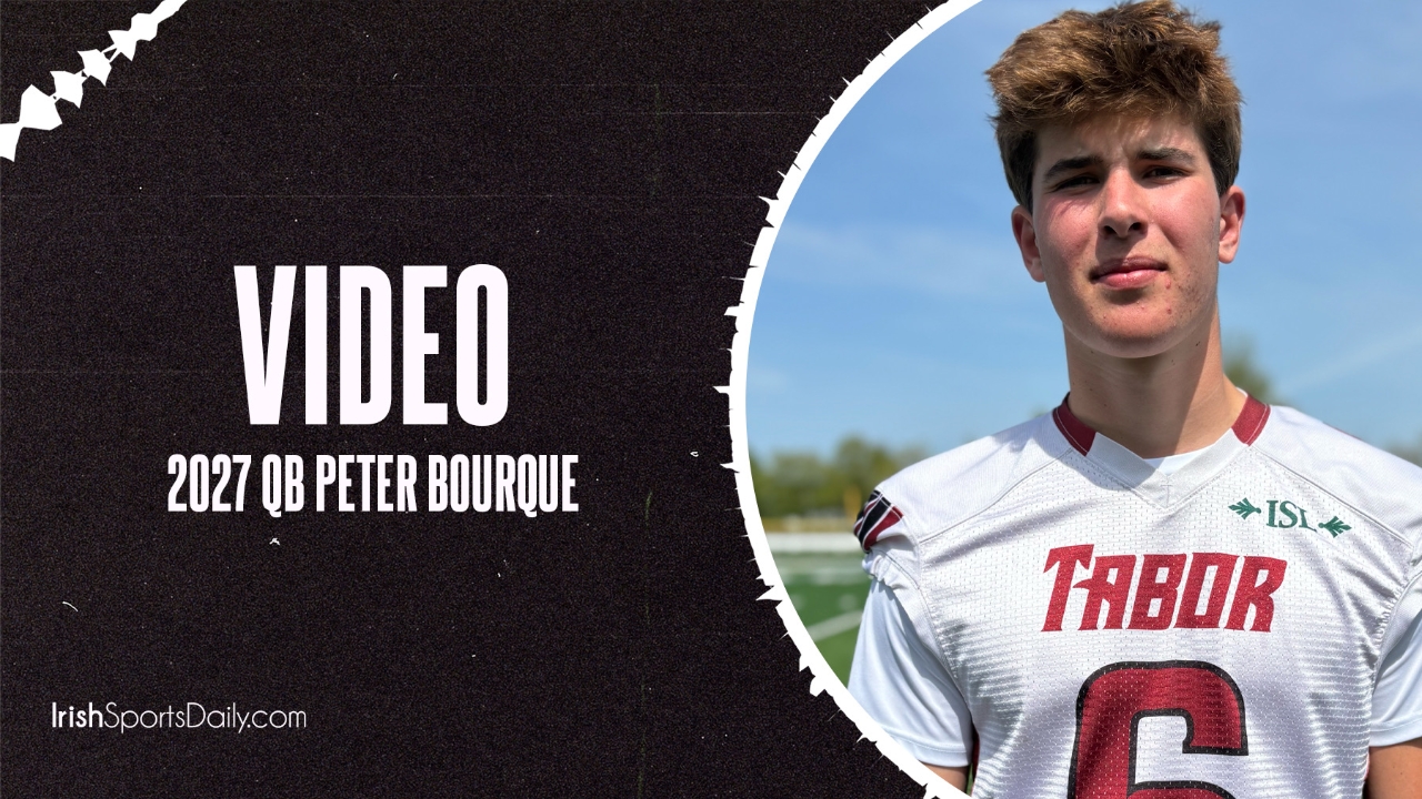 Video | 2027 Notre Dame QB Target Peter Bourque Highlights & Interview ...
