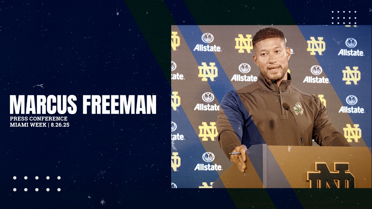 Video | Notre Dame Football HC Marcus Freeman on CJ Carr and Jordan ...
