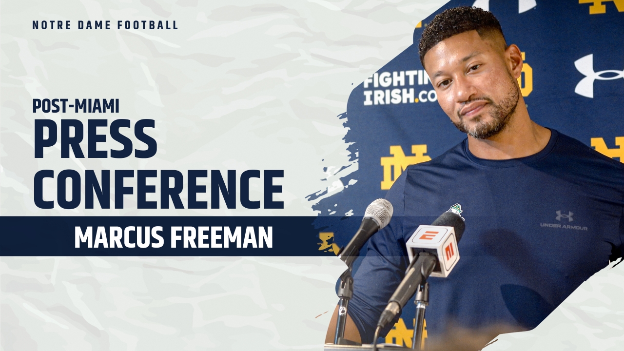 Video | Notre Dame HC Marcus Freeman Post-Miami | Irish Sports Daily