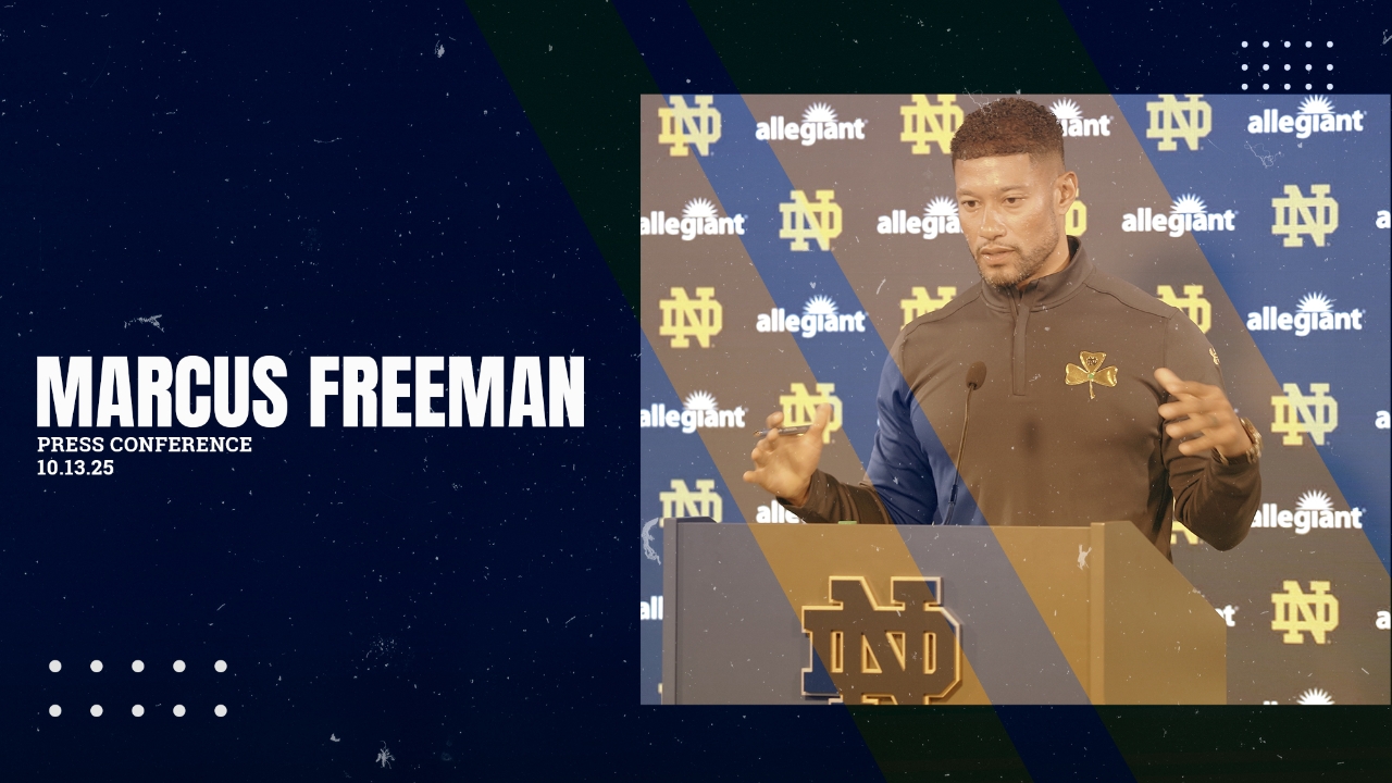 Video | Notre Dame HC Marcus Freeman on USC Rivalry, Joe Otting & KK ...