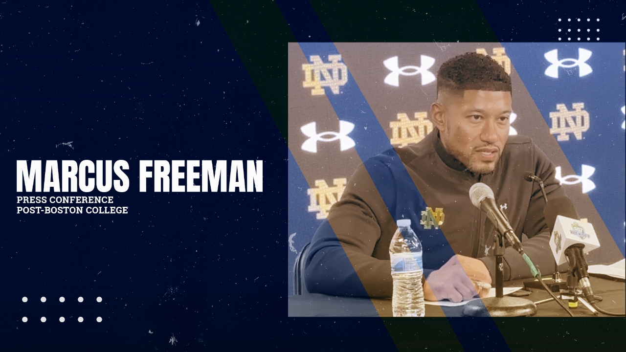 Video | Notre Dame HC Marcus Freeman Post-Boston College | Irish Sports ...