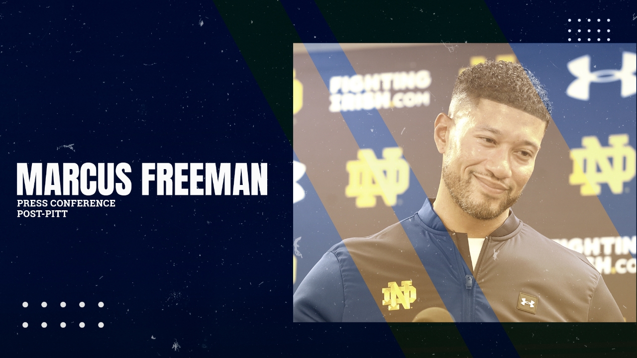 Video | Notre Dame Football Coach Marcus Freeman Post-Pitt | Irish ...