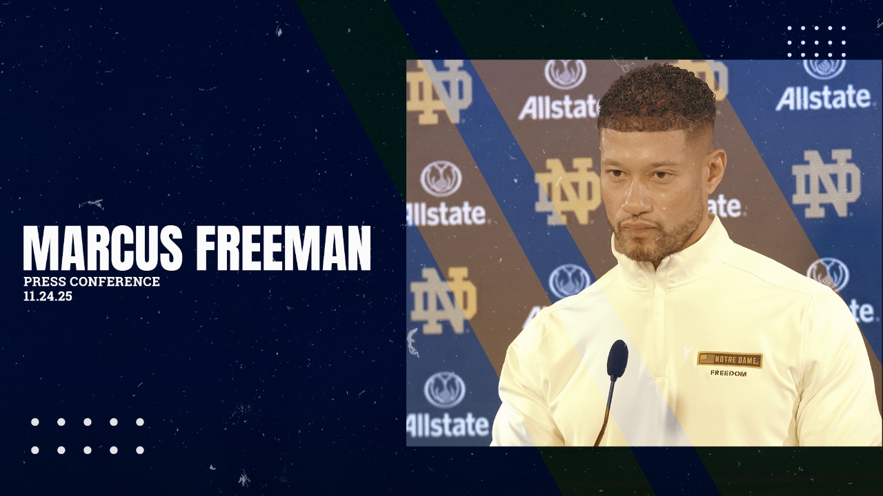 Video | Notre Dame Football Coach Marcus Freeman 11.24 | Irish Sports Daily